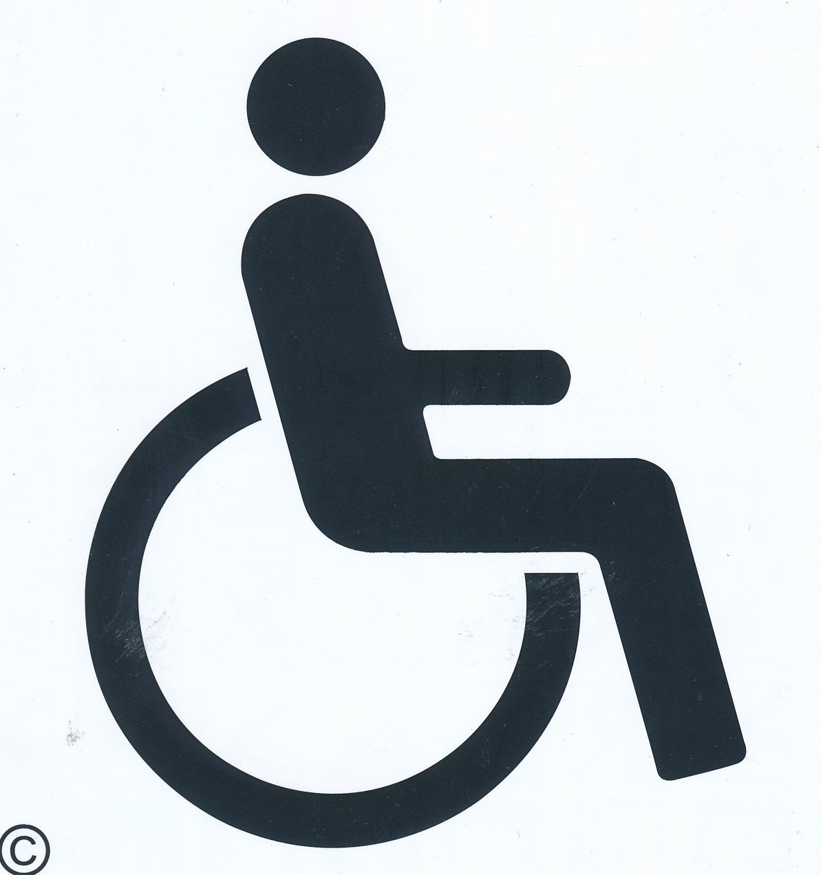 Handicapskilt - D-sign maxiskilte 120x120 mm - Bundtrade.dk